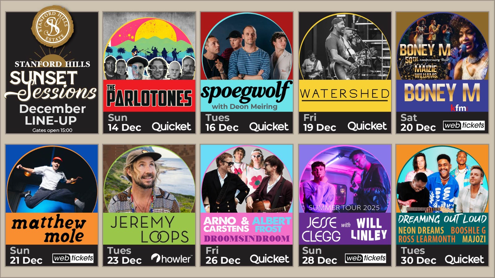 Stanford Hills Summer Concerts 2025 | Open‑Air Vineyard Shows near Hermanus